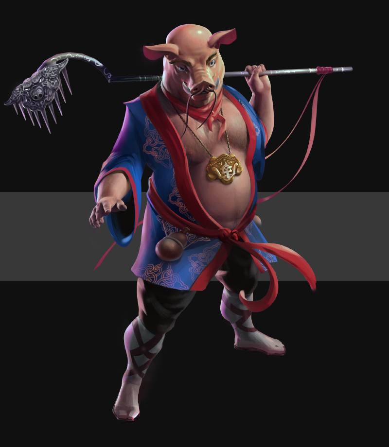 Zhu Bajie Character Concept - Unity Connect